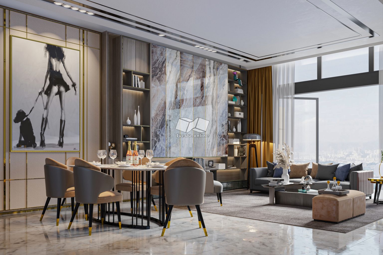 SUEDU_SCENE_LIVING ROOM_07 (FREE)